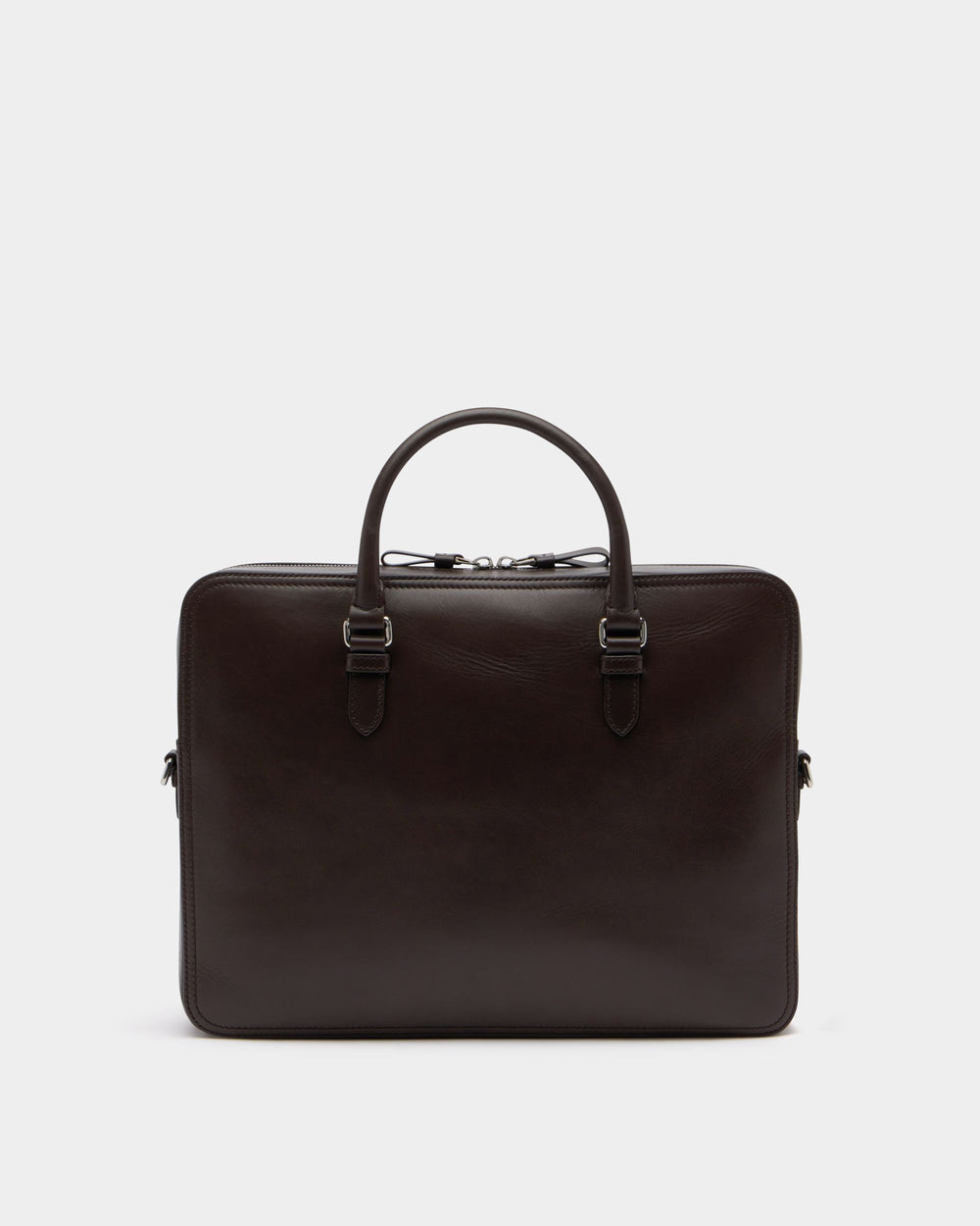 Men's Brown Ray Briefcase in Chocolate Leather | Bally Global