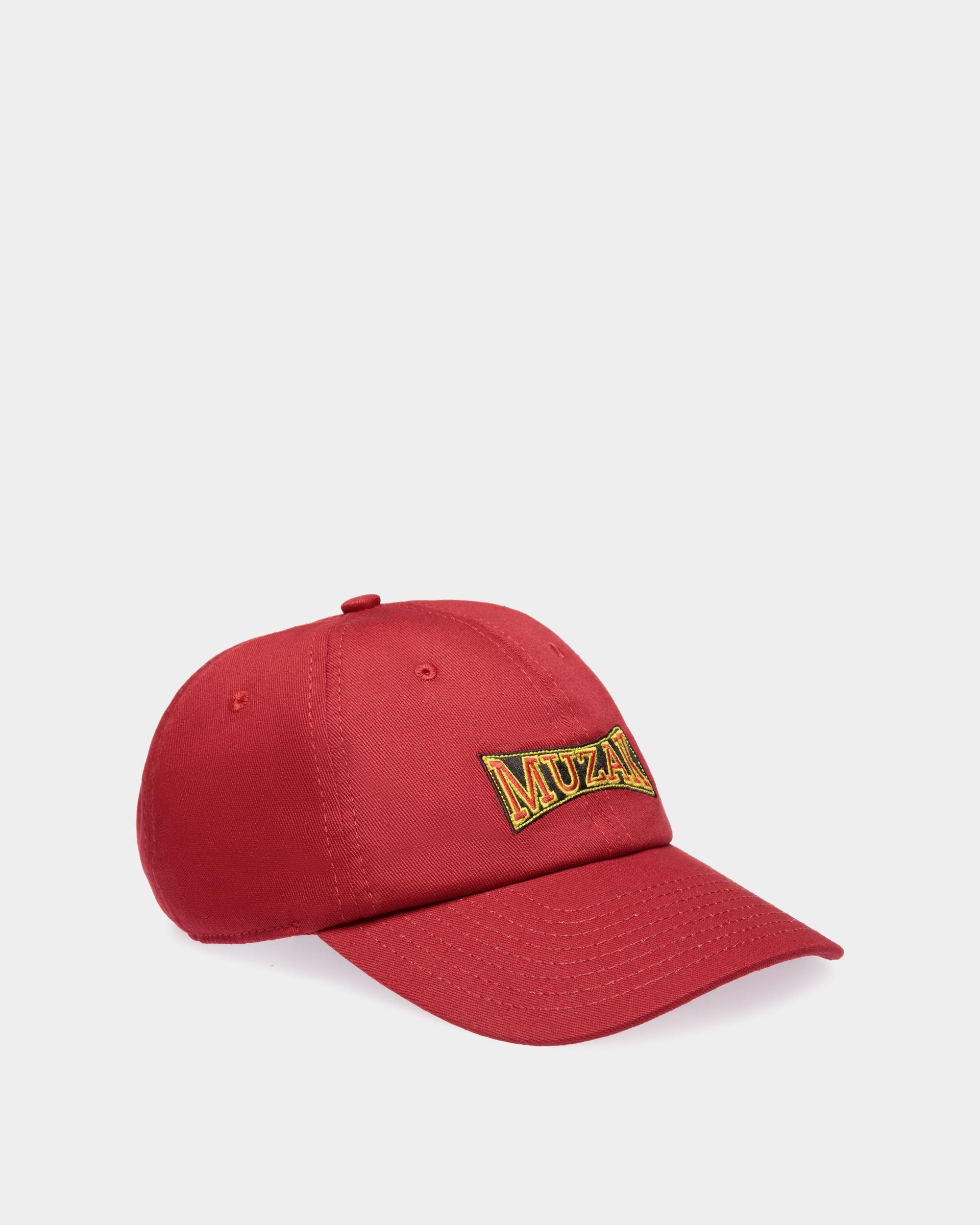 Men's Red DJ Leo Mas x Bally Baseball Hat in Heritage Red Cotton with ...