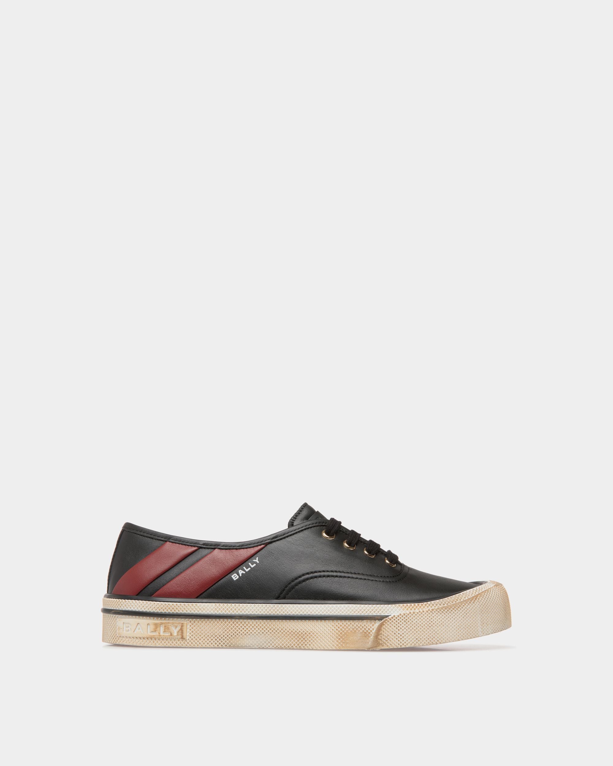 Men's Black Santa Ana Sneaker in Black Leather | Bally Global