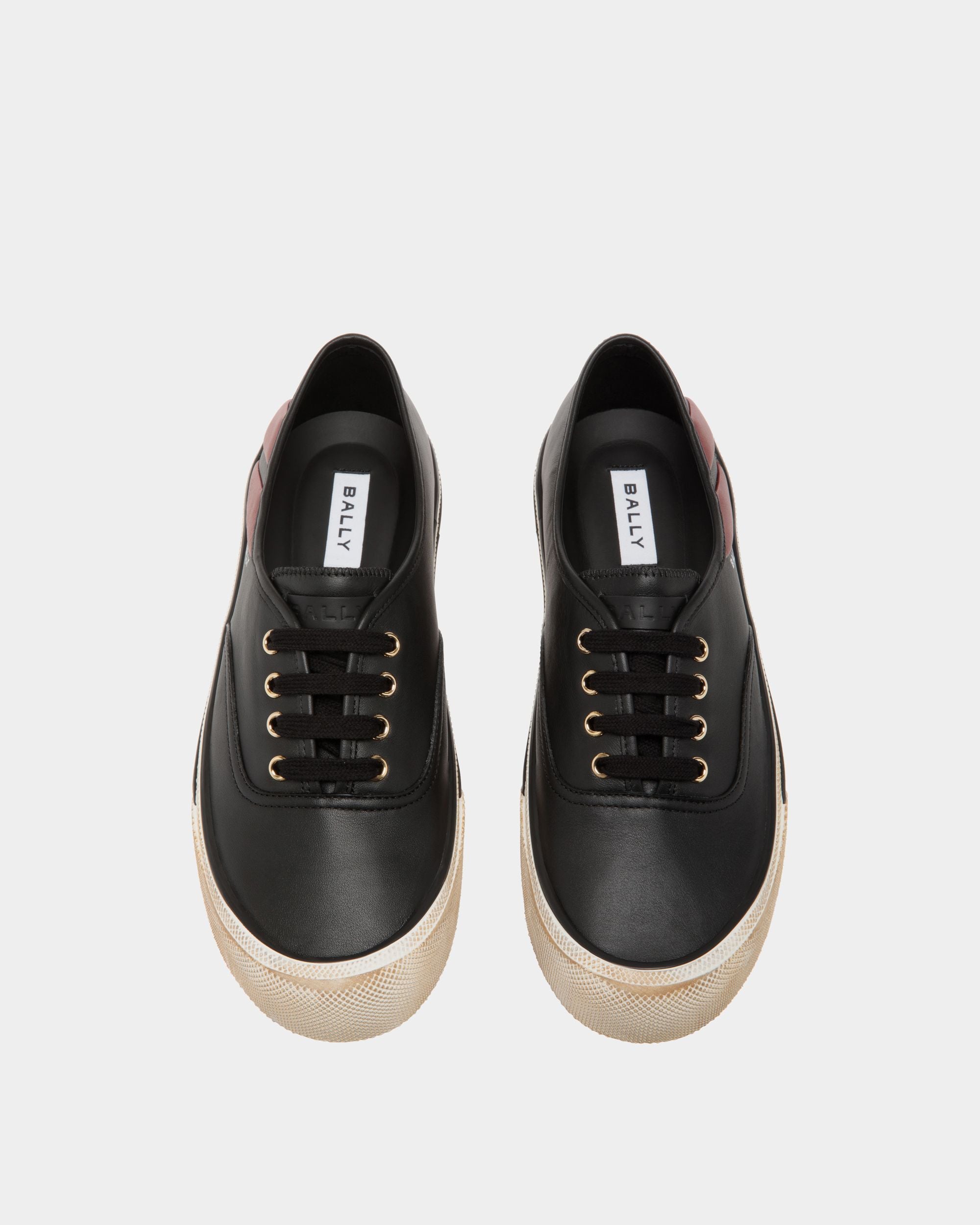 Men's Black Santa Ana Sneaker in Black Leather | Bally Global