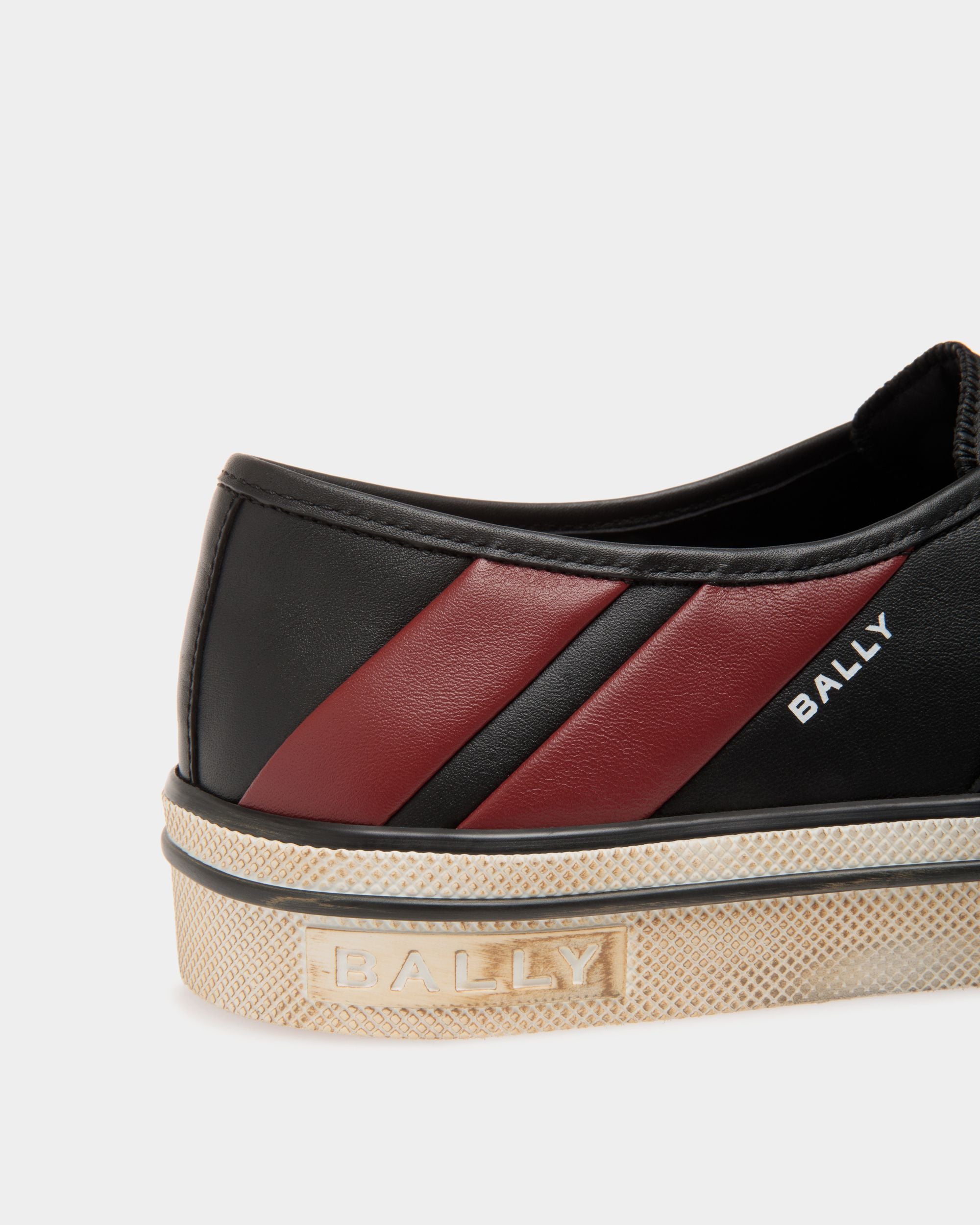 Men's Black Santa Ana Sneaker in Black Leather | Bally Global