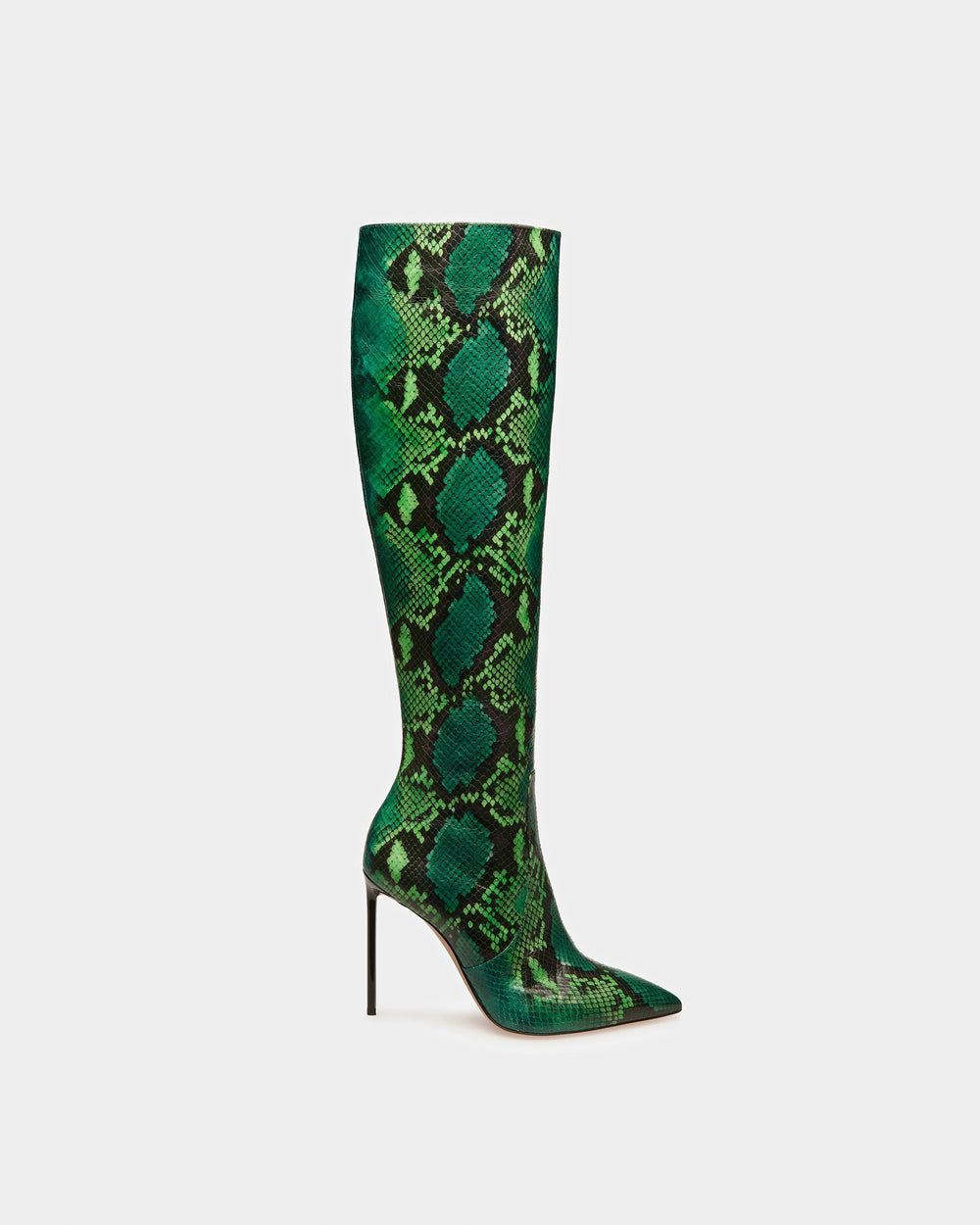 Women's Green Block Boot In Python Print | Bally Global