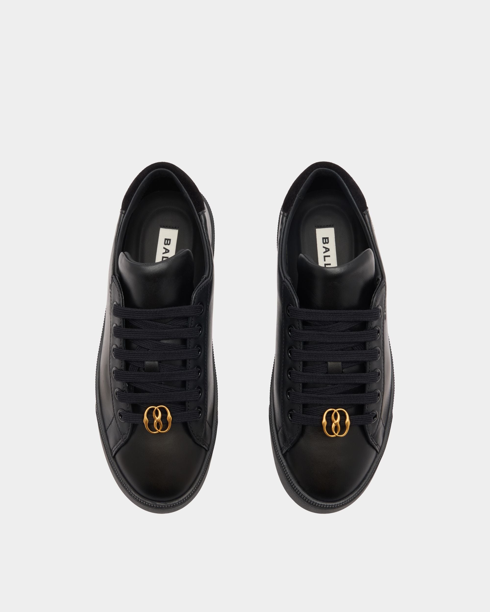 Women's Black Raise Sneaker In Black Leather | Bally Global