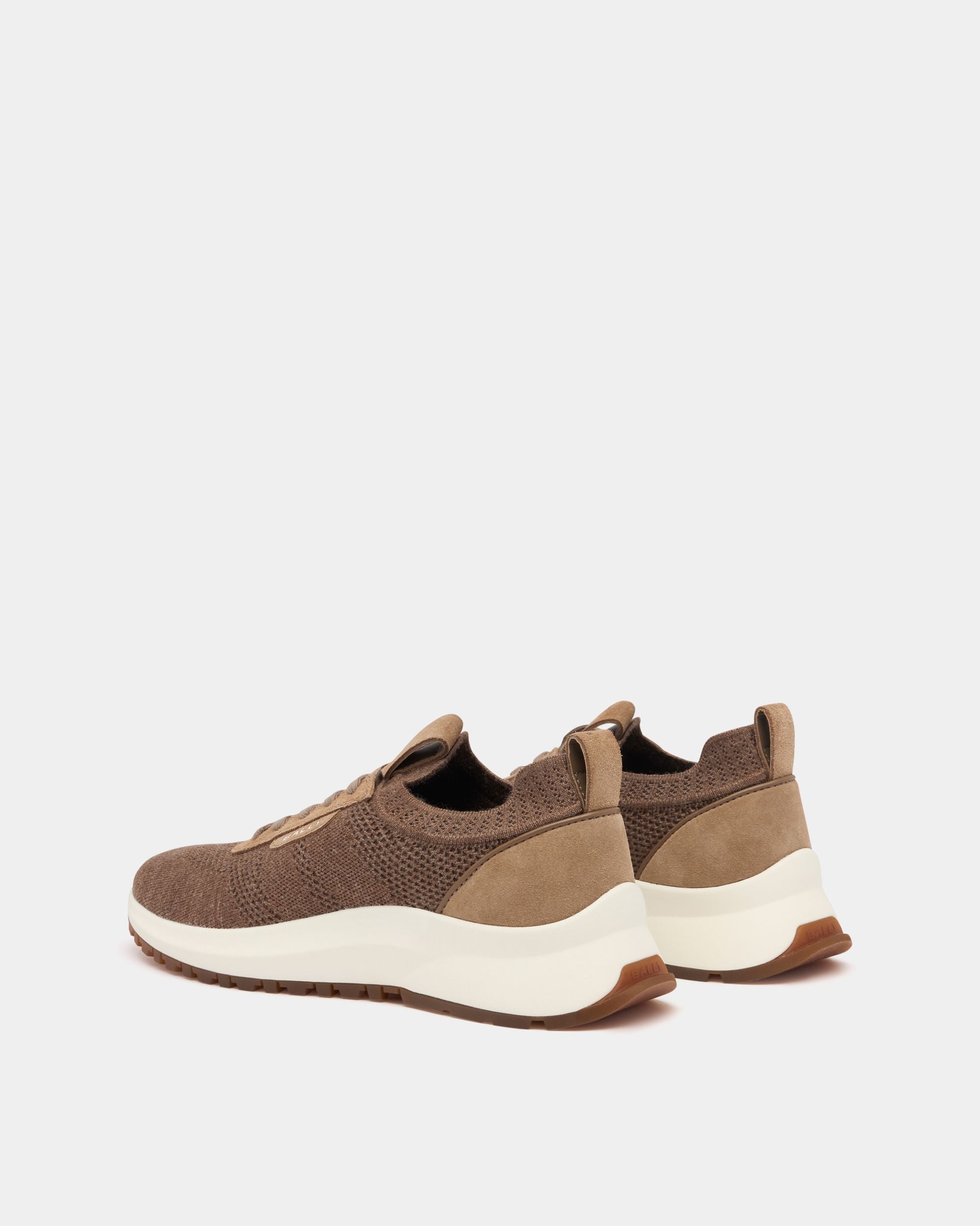 Women's Brown Outline Sneaker in Taupe Leather | Bally Global